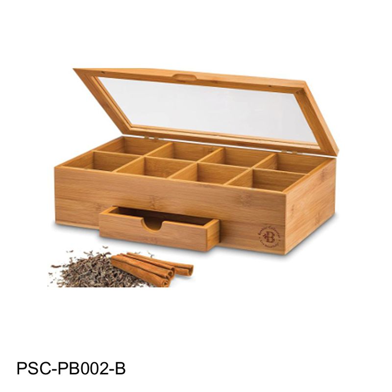 Bamboo Tea Storage Box - Guan International Teaware Factory - LARKAGENT AI